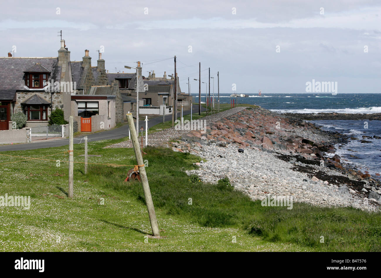 The Shoreline at Inverallochy, on the North East coast of Scotland ...