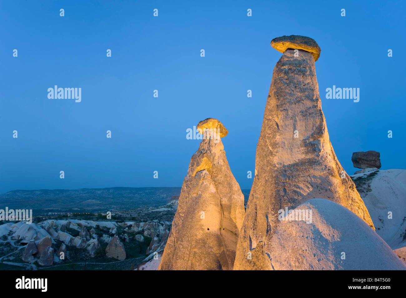 Fairy chimneys known as 'The Three Beauties', near Goreme, Cappadocia ...