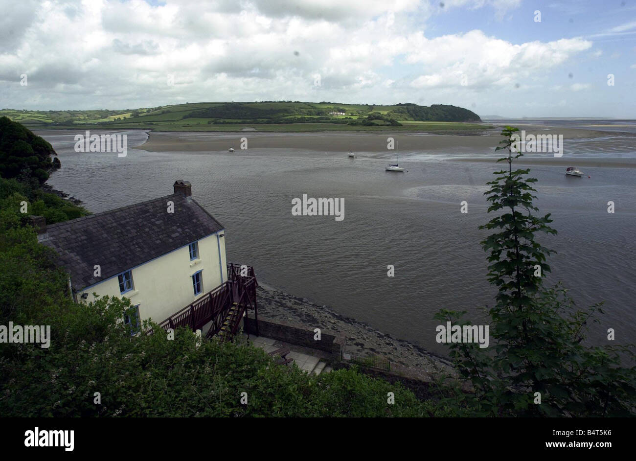 Dylan Thomas s boathouse Laugharne 2nd August 2002 Stock Photo - Alamy