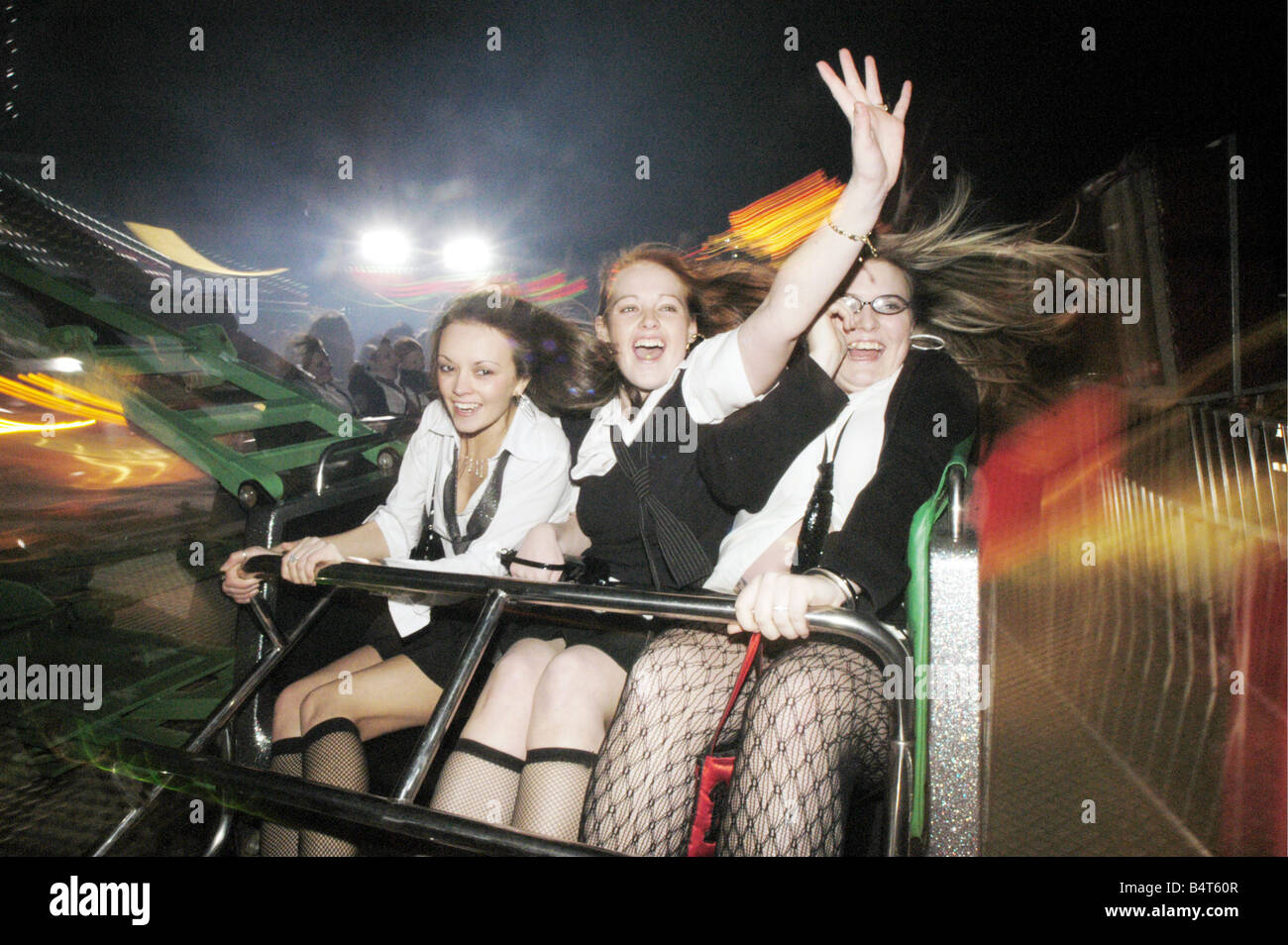 Fairground ride scream woman hi-res stock photography and images - Alamy