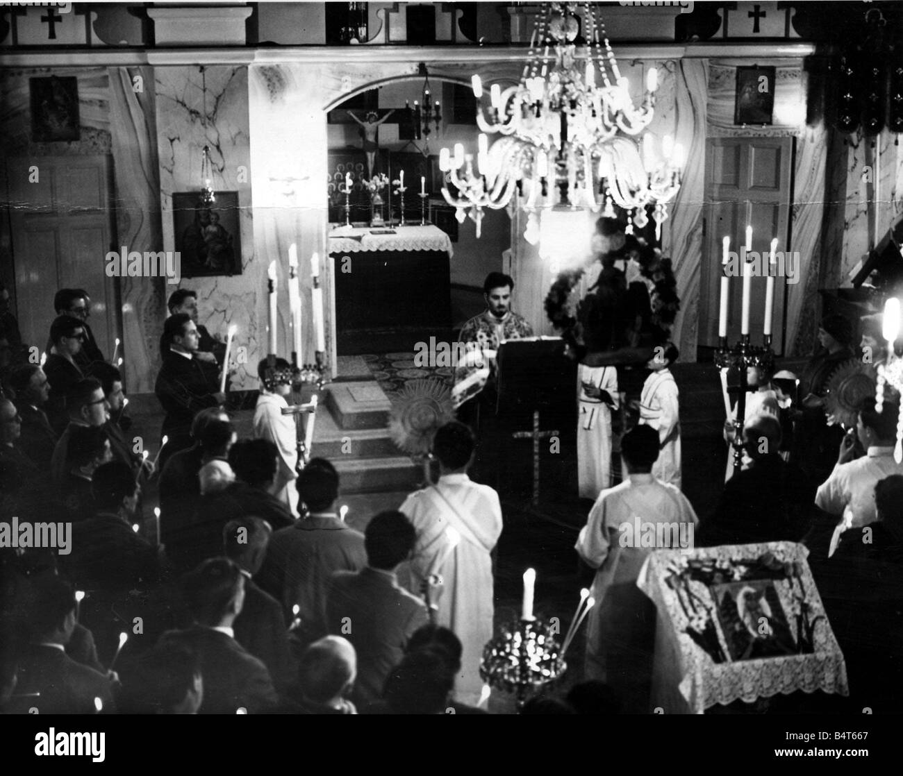 1950s church service Black and White Stock Photos & Images - Alamy