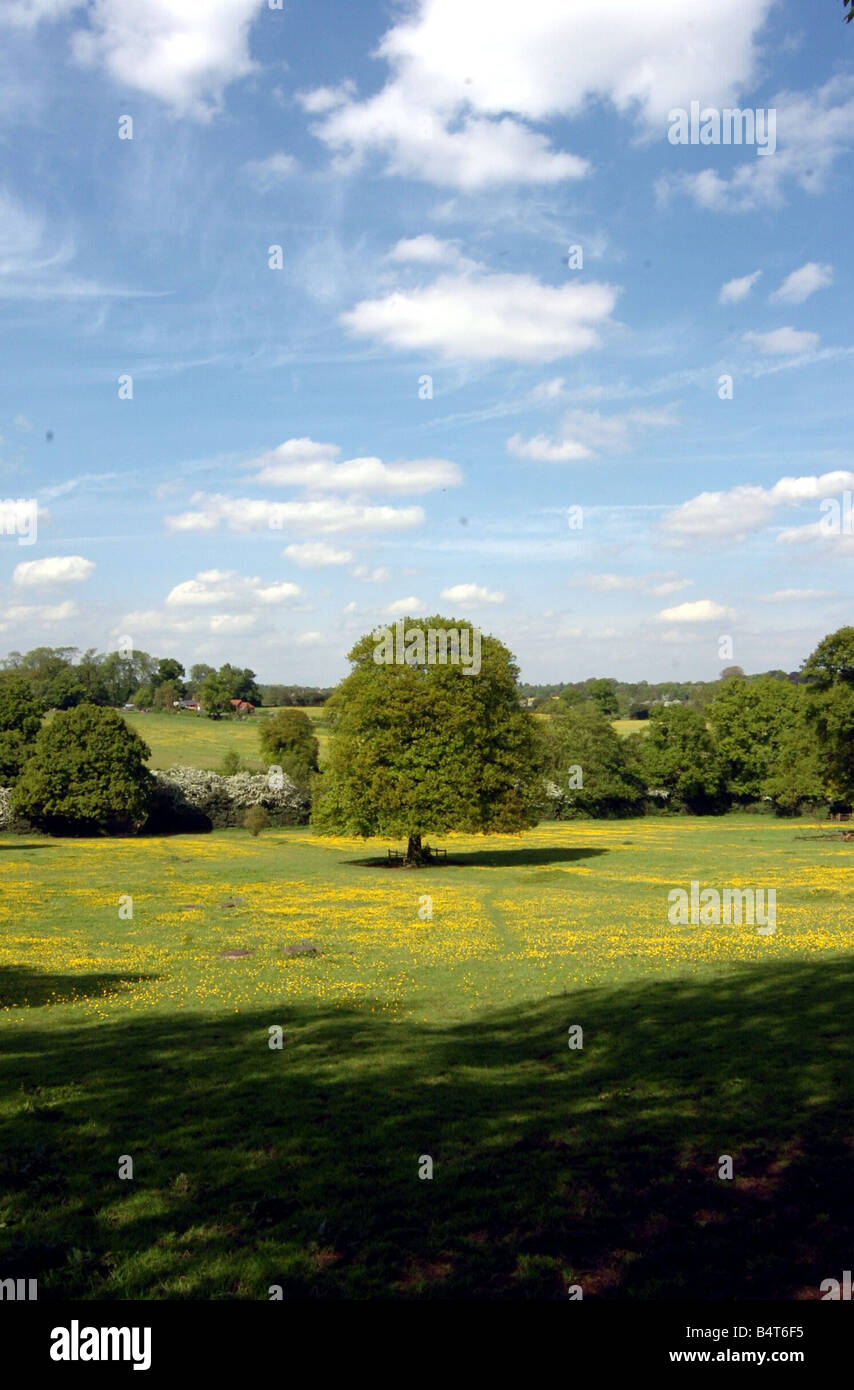 The rural landscape around the Midlands village of Allsley Village ...