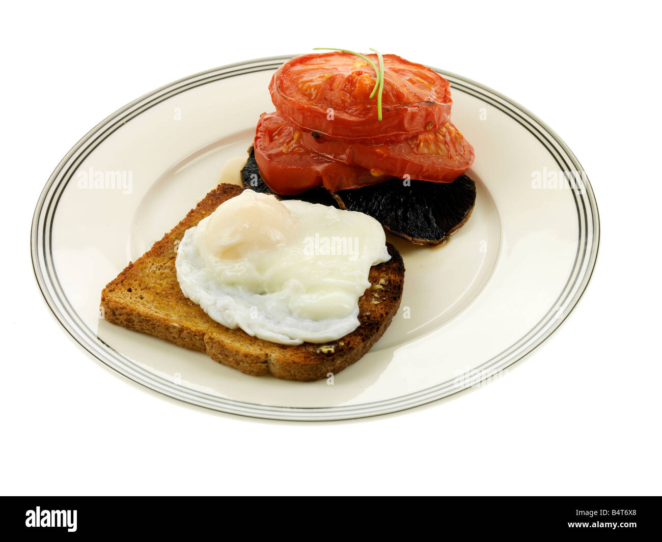 Poached eggs mushrooms tomato hi-res stock photography and images - Alamy