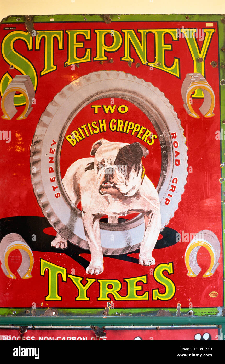 England, Durham, Beamish Open Air Museum, Historical Advertising Poster ...