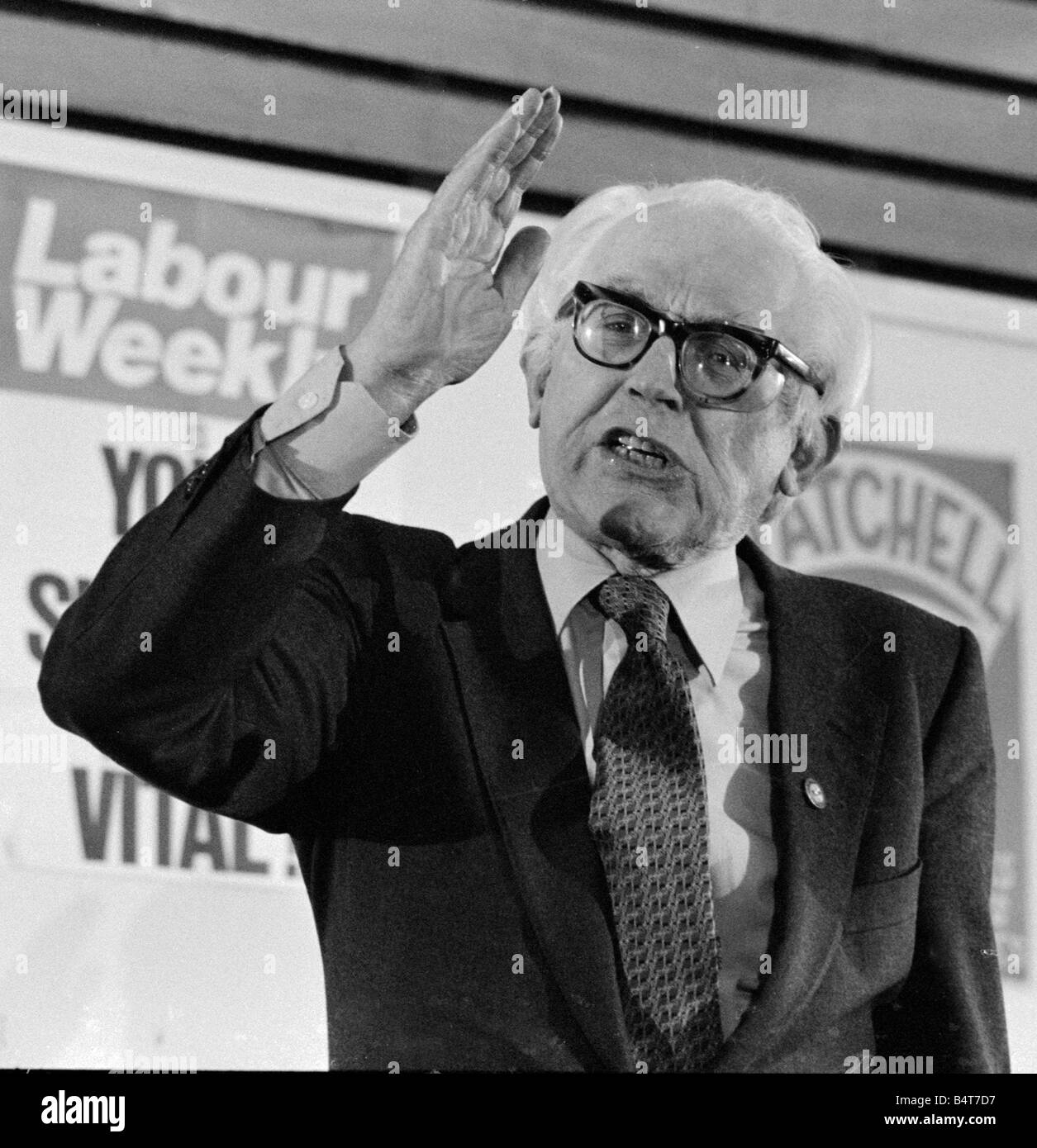 Michael foot speech hi-res stock photography and images - Alamy
