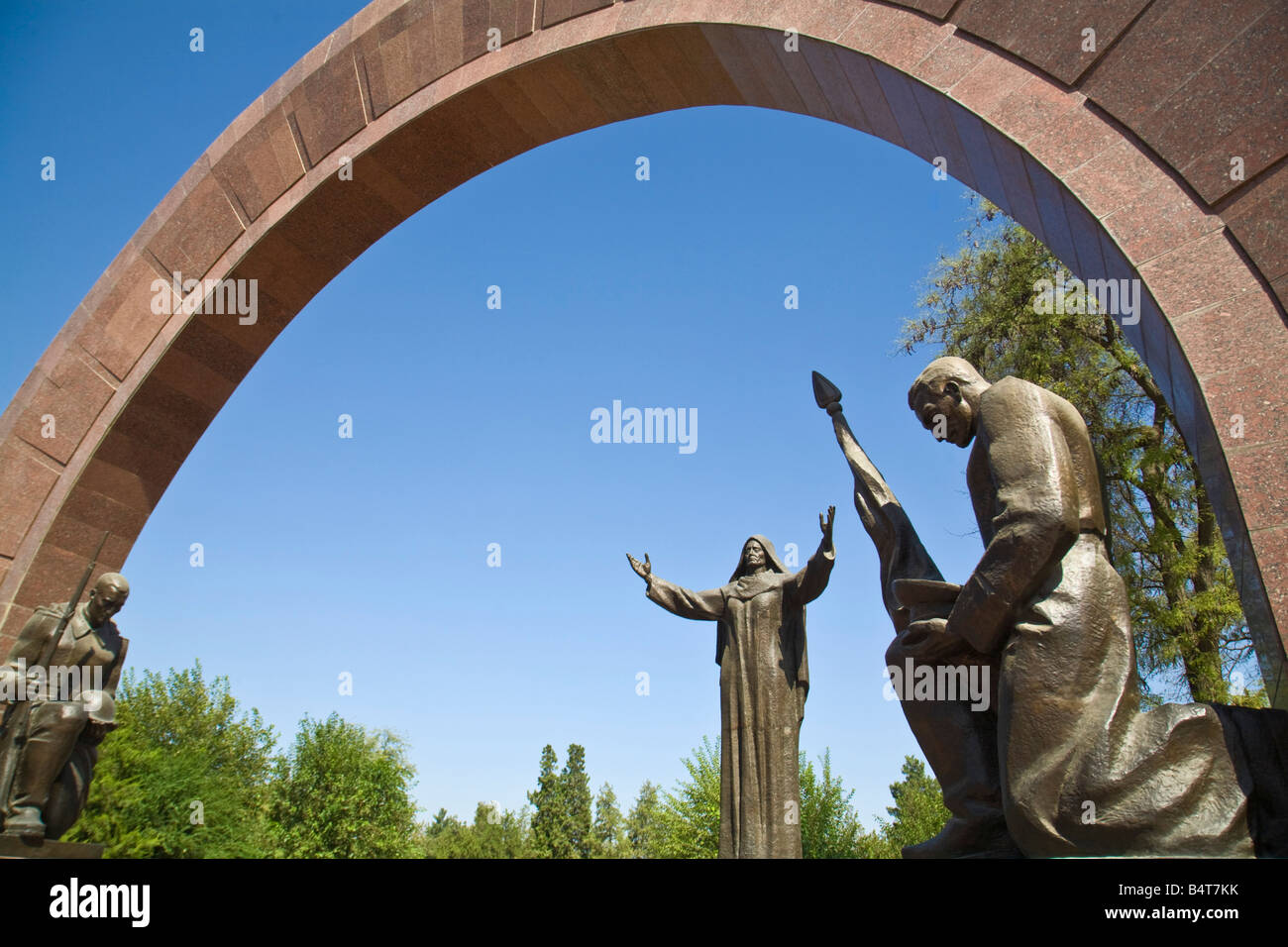 Turkmenistan, Ashgabat, (Ashkhabad), Memorial statue Stock Photo - Alamy