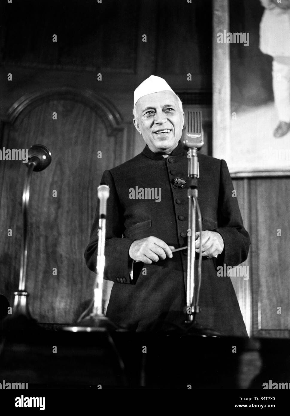 Jawaharlal nehru Black and White Stock Photos & Images - Alamy