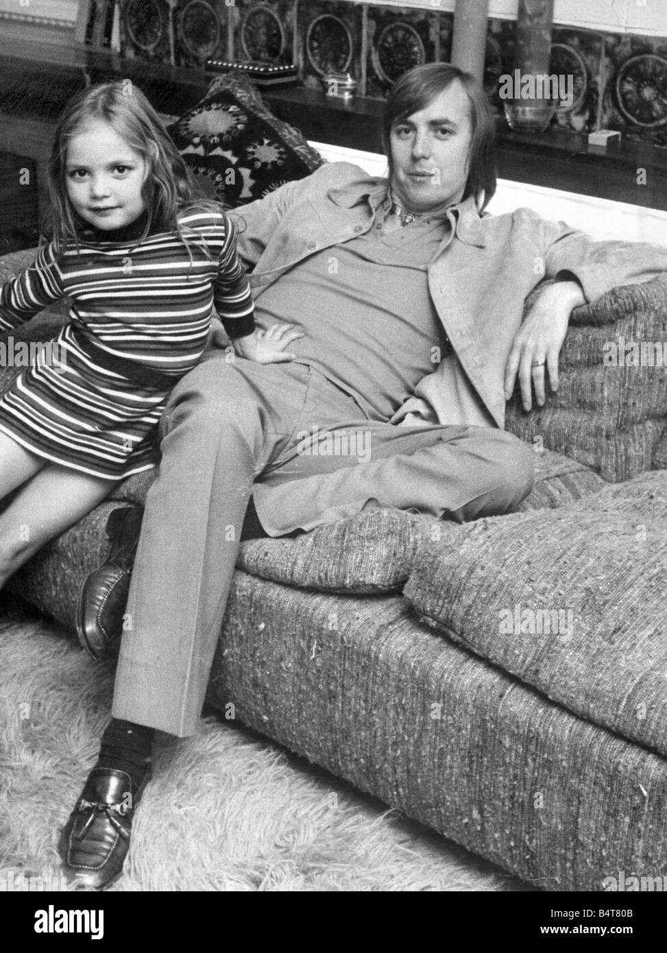 Simon Dee seen here with his daughter in his flat 15 11 1970 Ron Burton ...