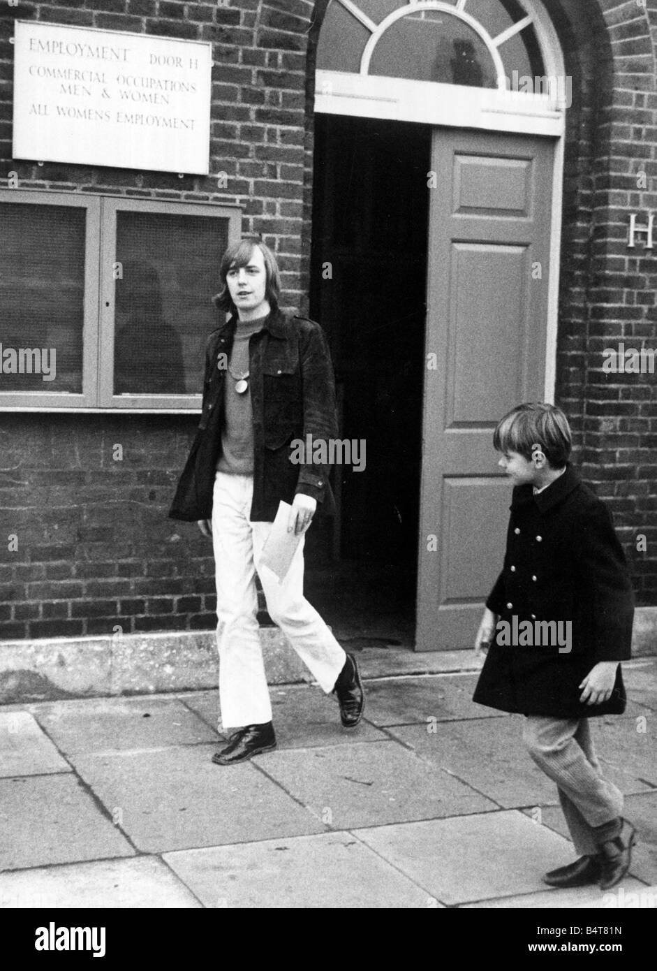 Former DJ Simon Dee seen here leaving the employment exchange after ...