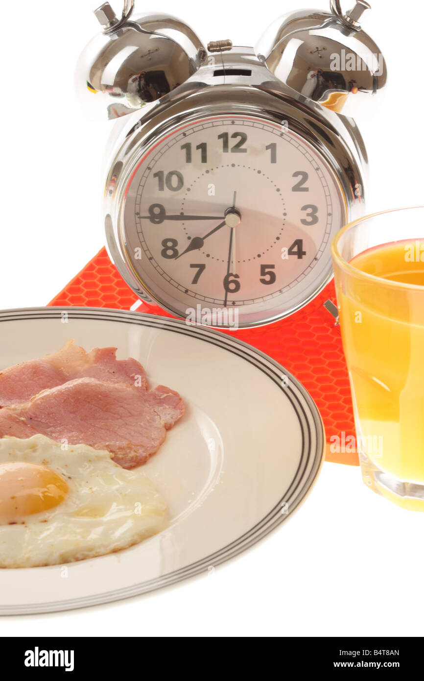 Freshly Cooked Healthy English Breakfast Of Grilled Lean Bacon Rashers ...