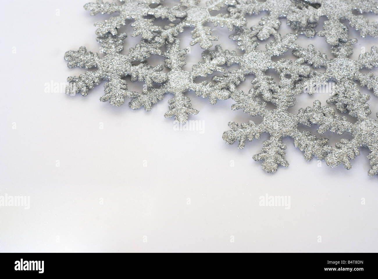 Glittery snowflakes background Stock Photo - Alamy