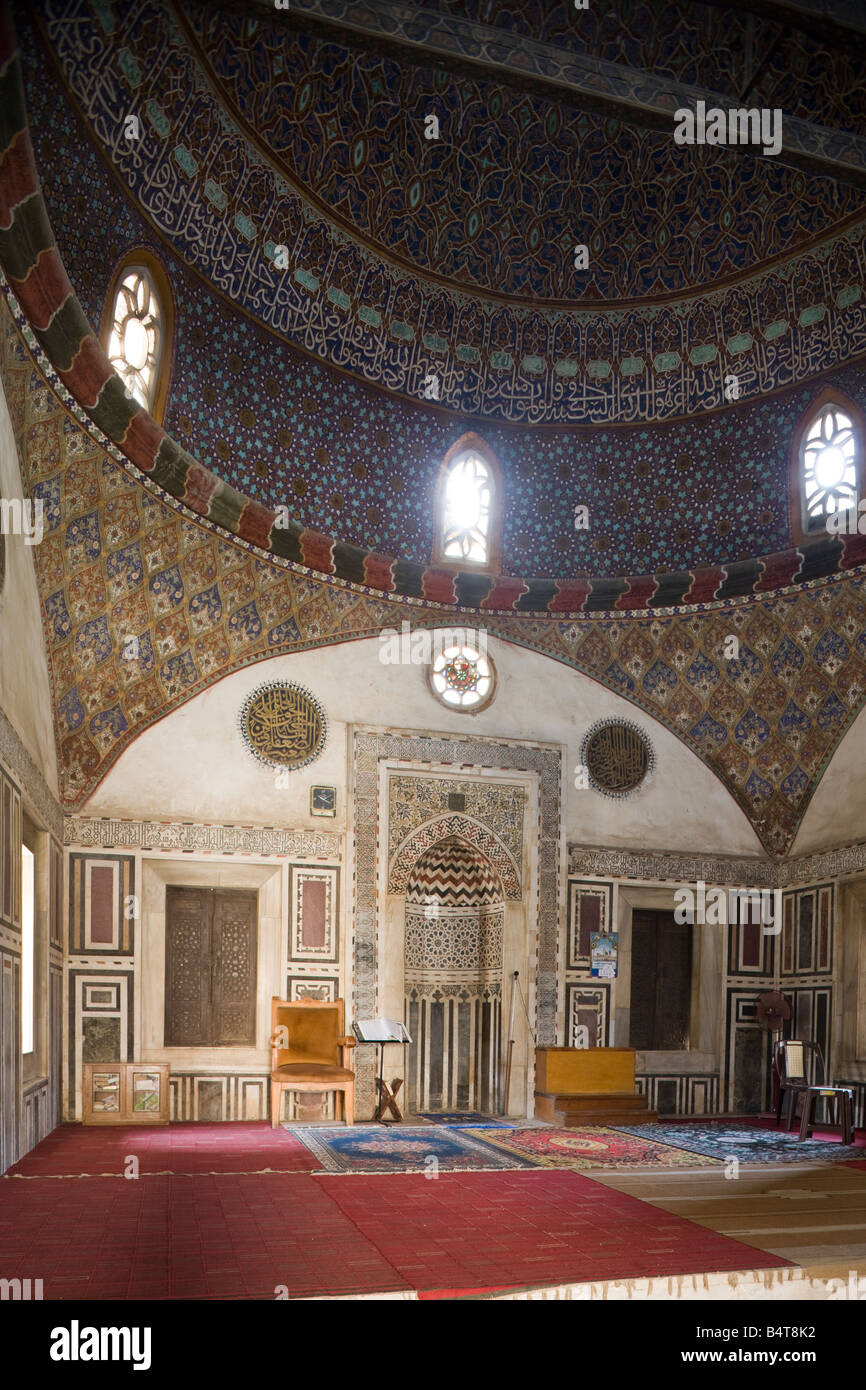 Interior, mosque of Suleyman Pasha, citadel, Cairo, Egypt Stock Photo ...