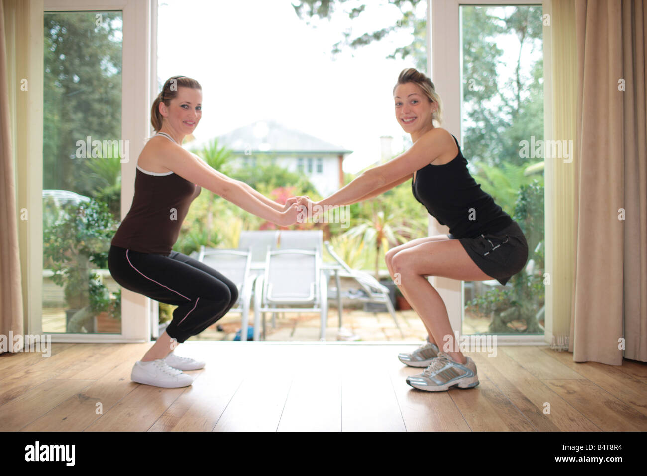 Young Women Exercising Models Released Stock Photo - Alamy