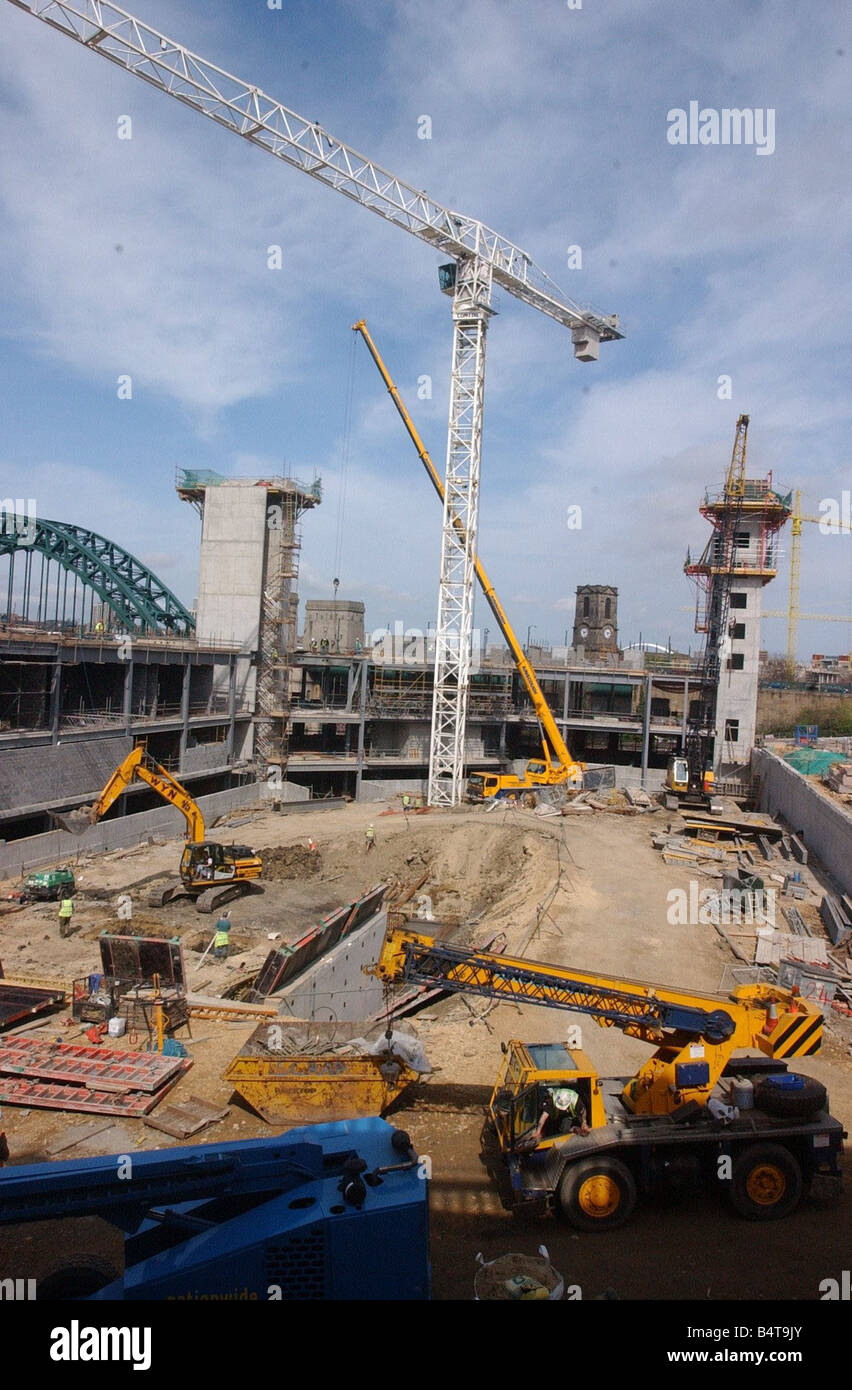 A picture of a building site construction workers workmen Stock Photo ...