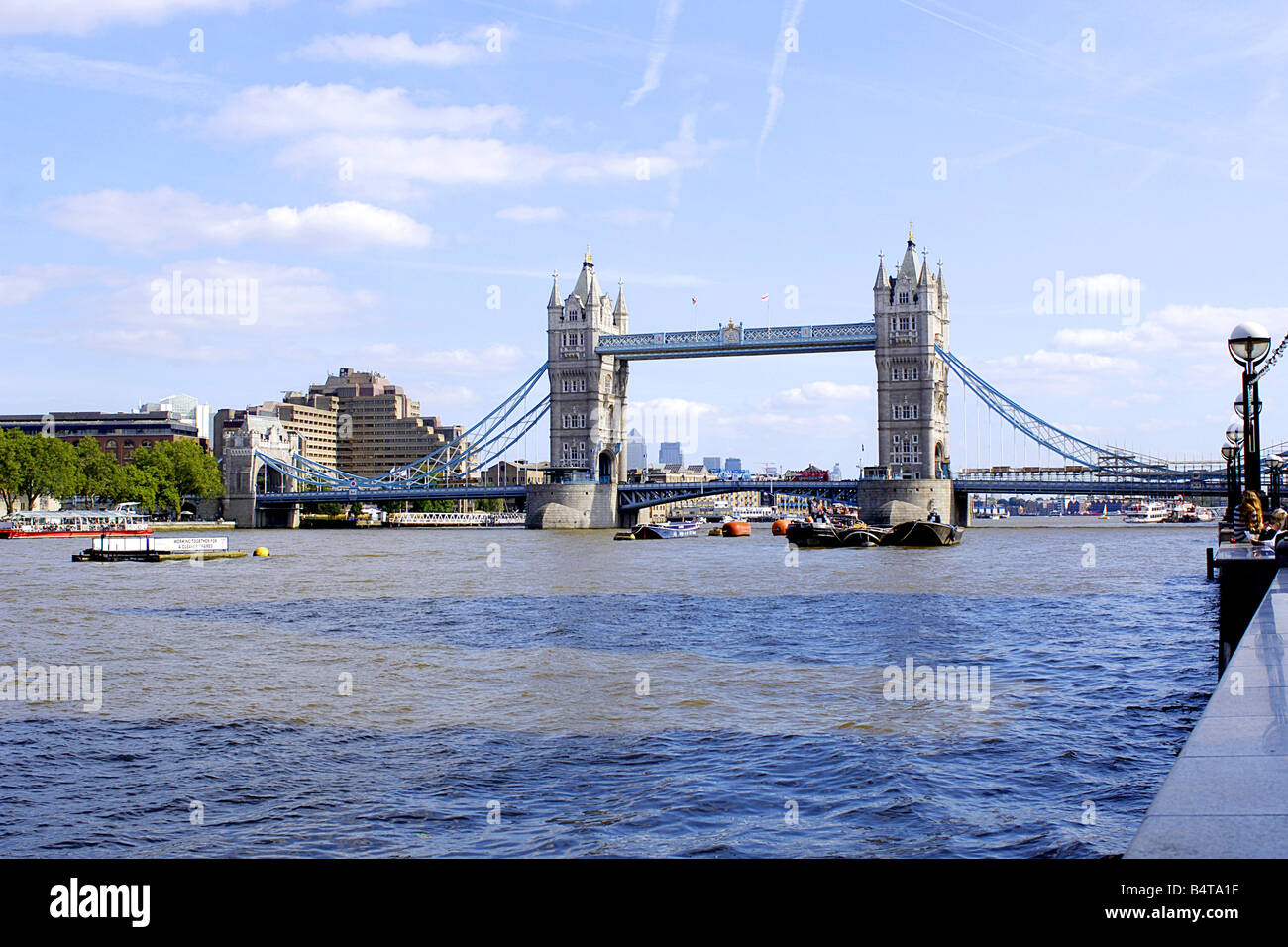 Tower Bridge over the River Thames in London Designed by Horace Jones ...