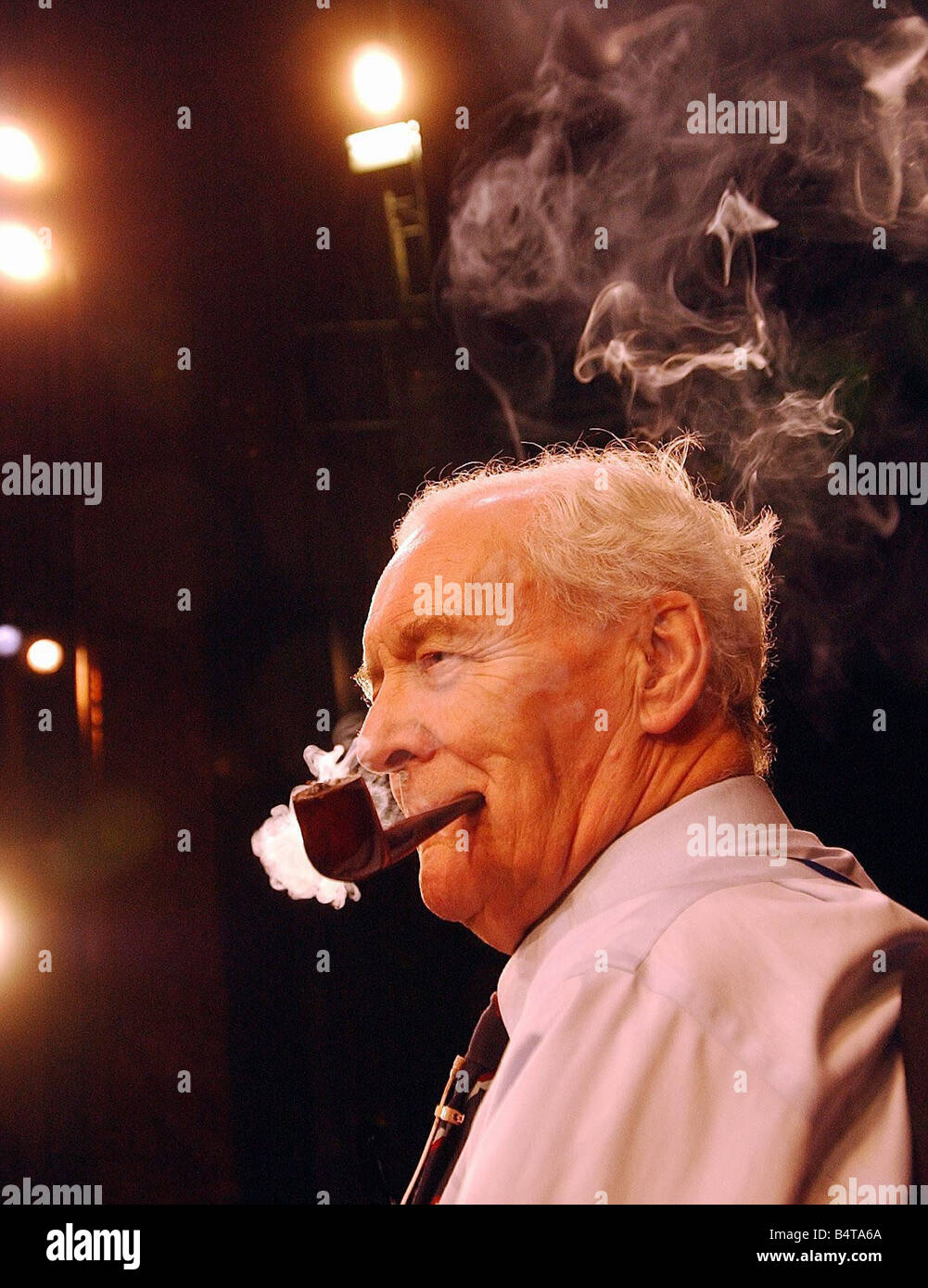Tony Benn who was speaking at the Theatre Royal Newcastle Stock Photo ...