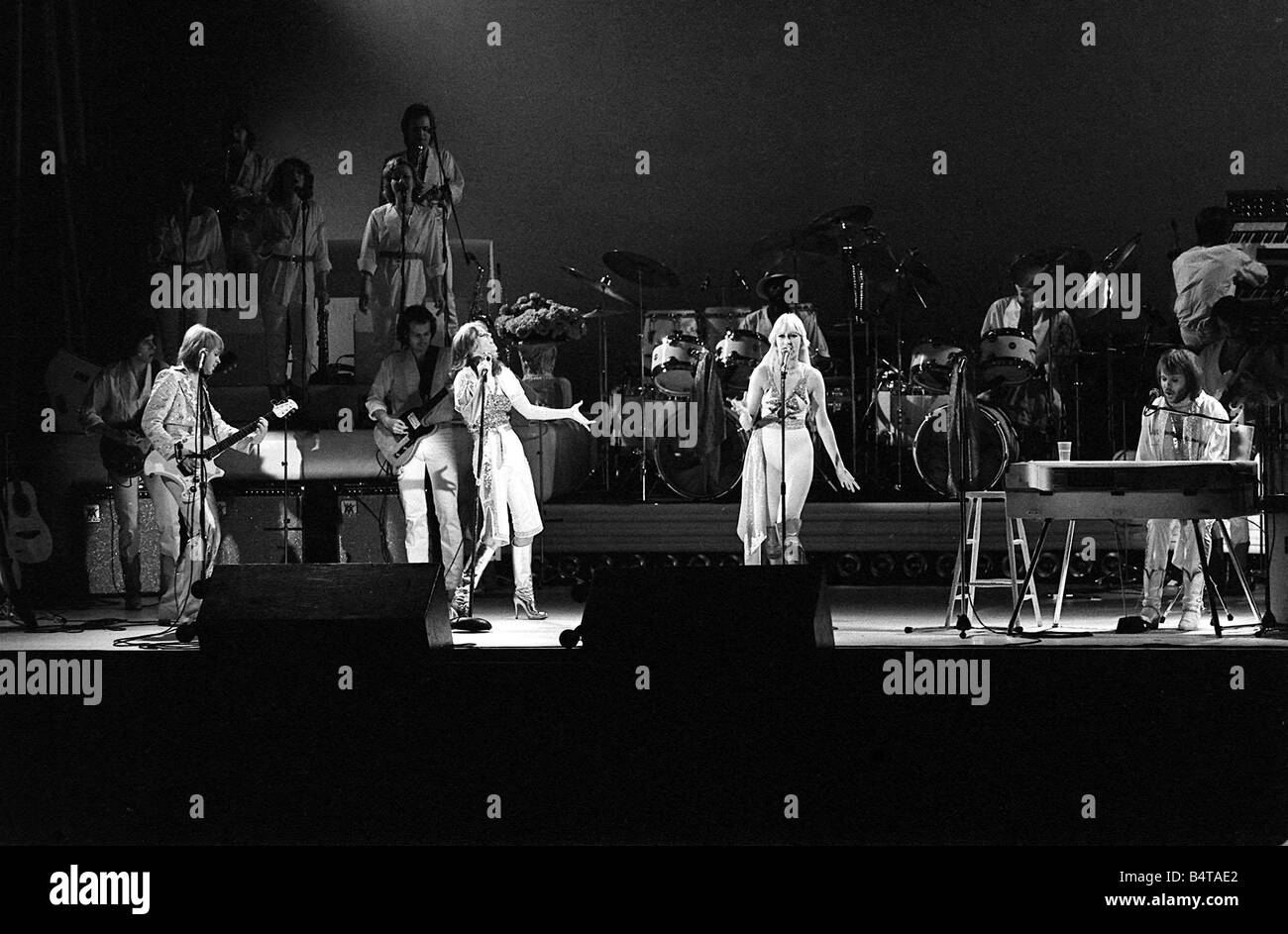 Abba Swedish Pop band November 1979 On stage at Wembley Arena Stock ... Abba Swedish Pop band November 1979 On stage at Wembley Arena Stock ...