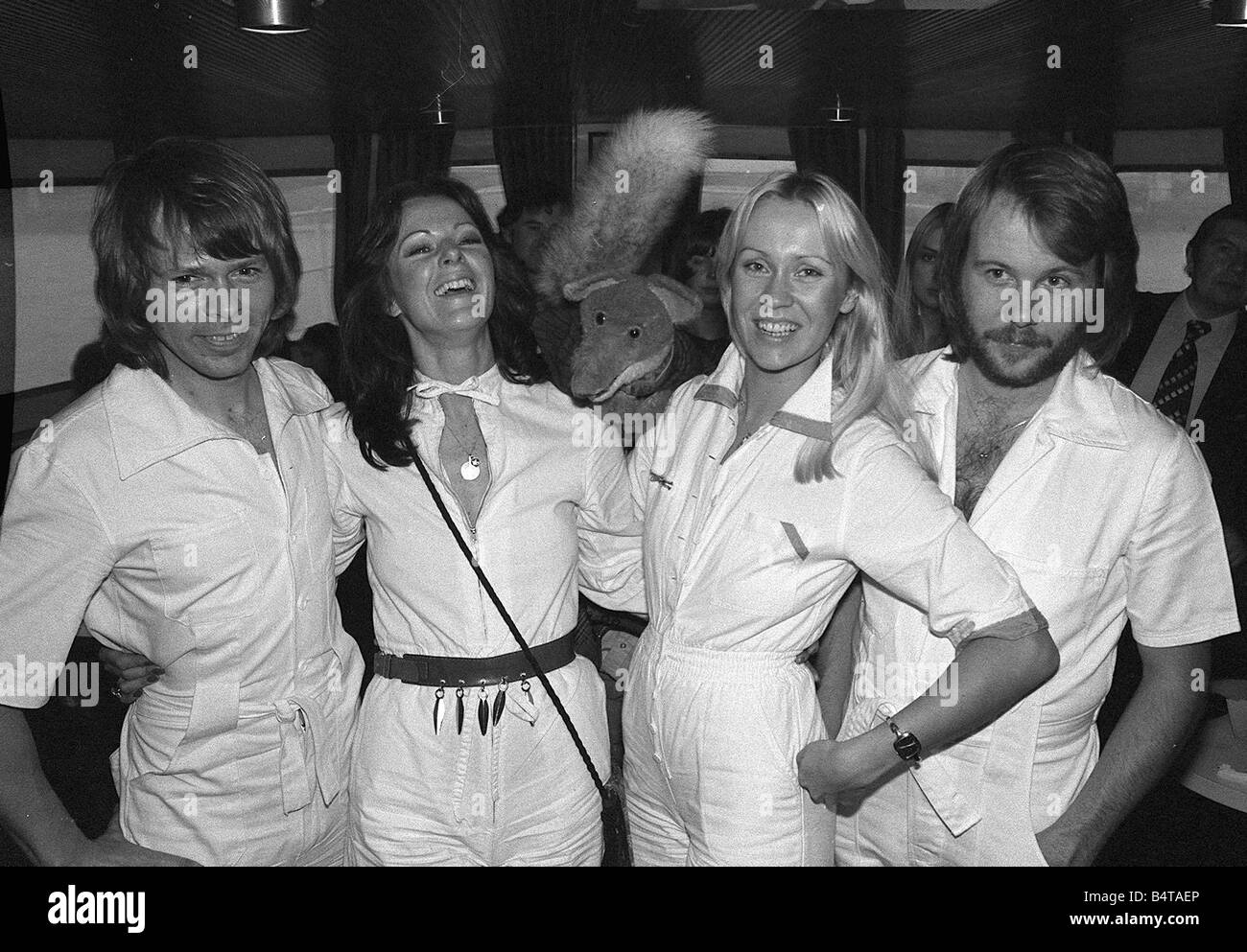 ABBA Pop group November 1976 Bjorn Ulvaeus Agnetha Falstog Fride ...