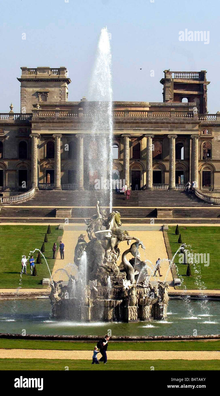 The spectacular site ofthe Perseus and Andromeda fountain bursting into ...
