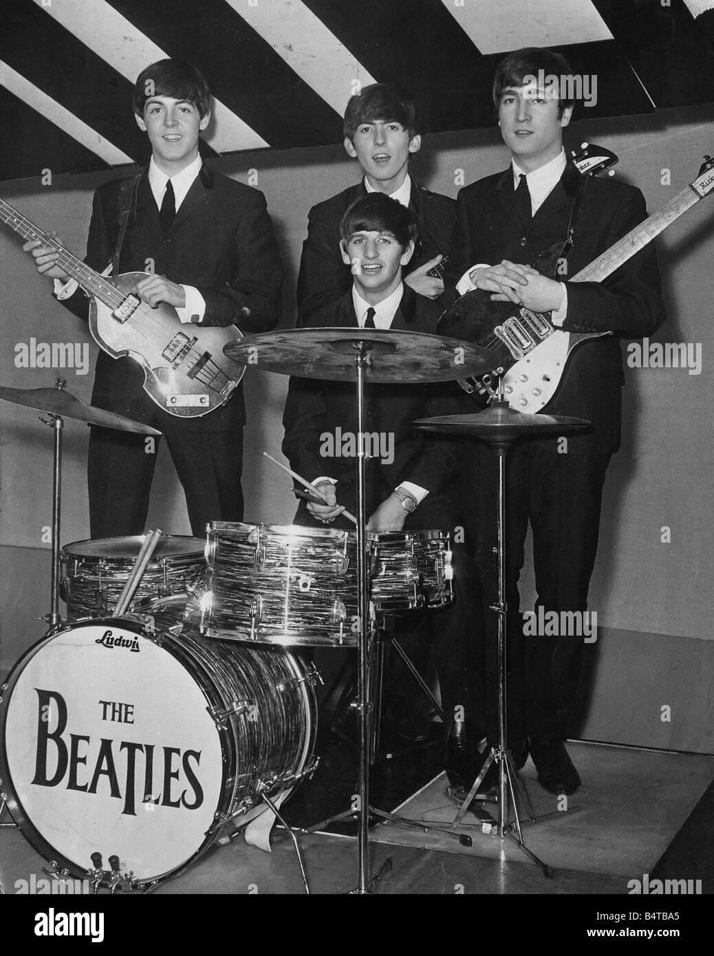 The Beatles Location unknown Birmingham Post Mail Library print dated ...