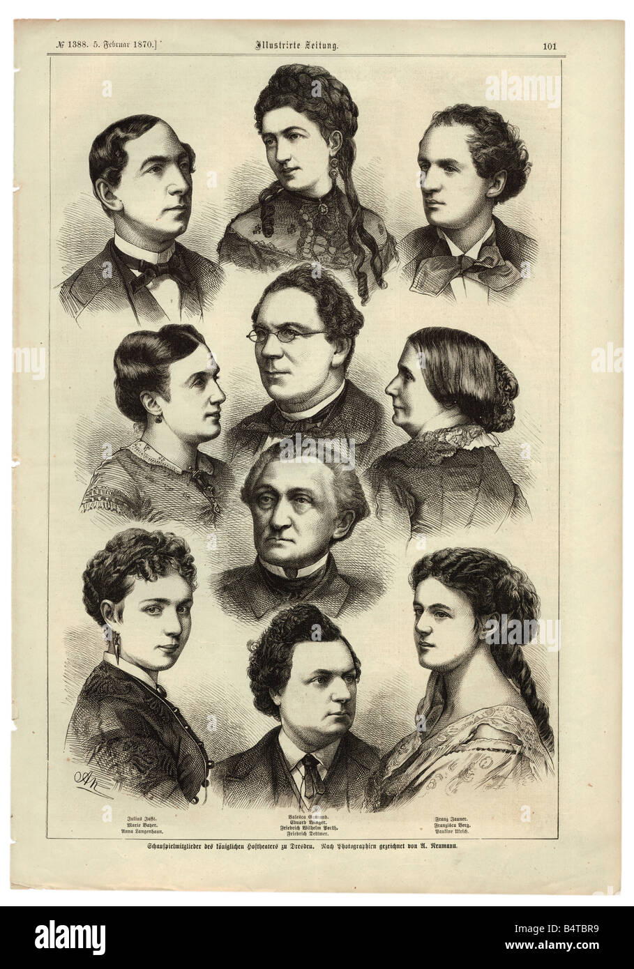 collective paper, engraving after photography by Adolf Neumann, 19th ...