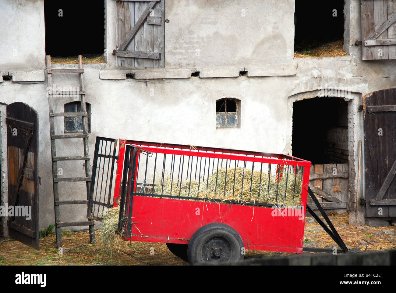 Old farm trailer hi-res stock photography and images - Alamy