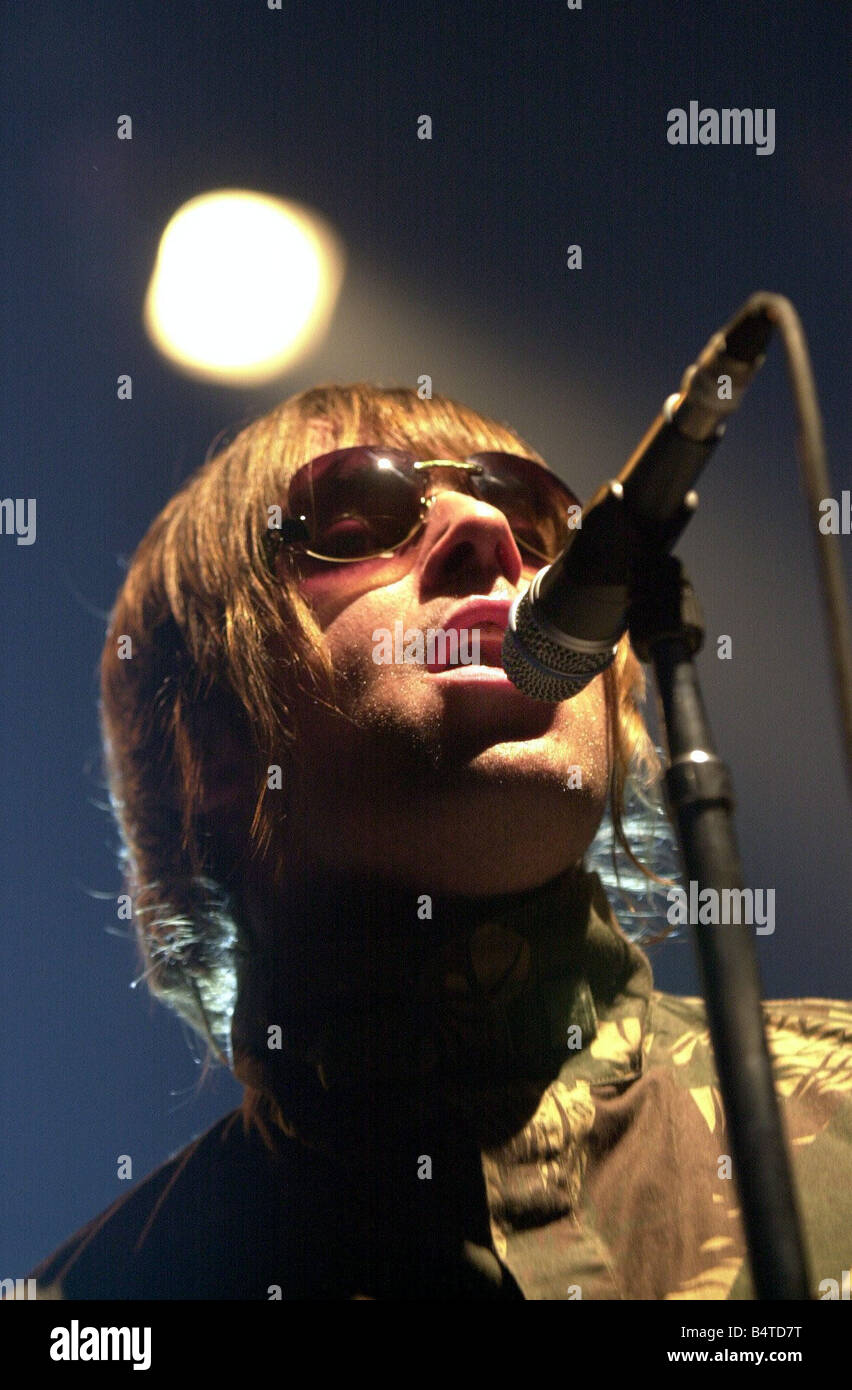 Oasis singer Liam Gallagher pictured on the first night of their UK ...