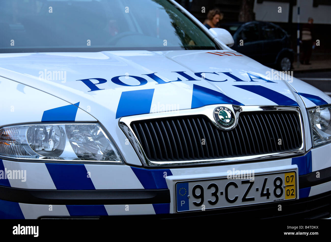 Skoda Police Car close up Funchal Madeira Portugal EU Europe Stock ...