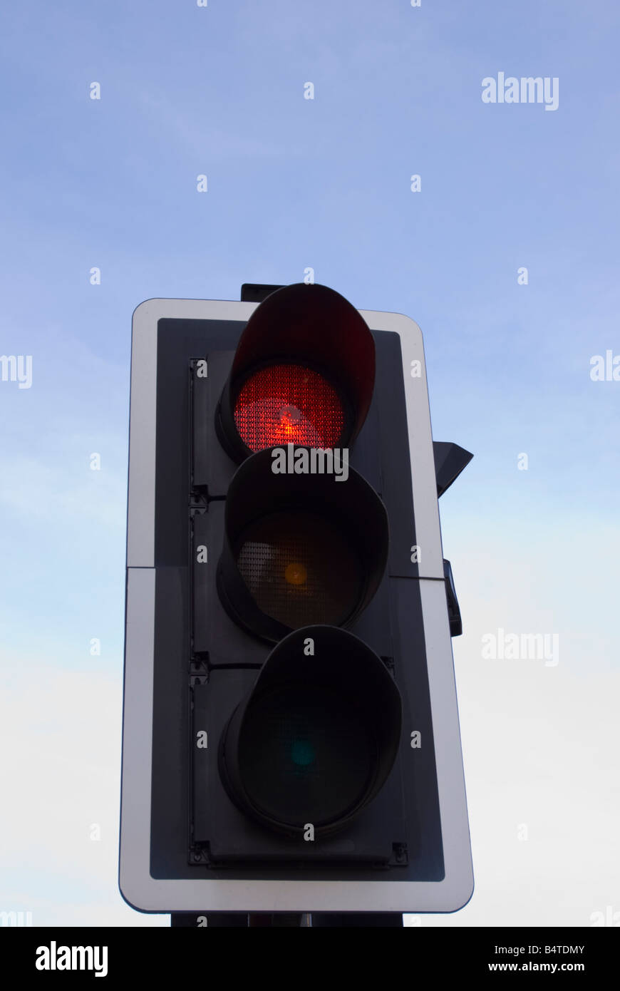 A Traffic Light showing red to stop traffic Stock Photo - Alamy