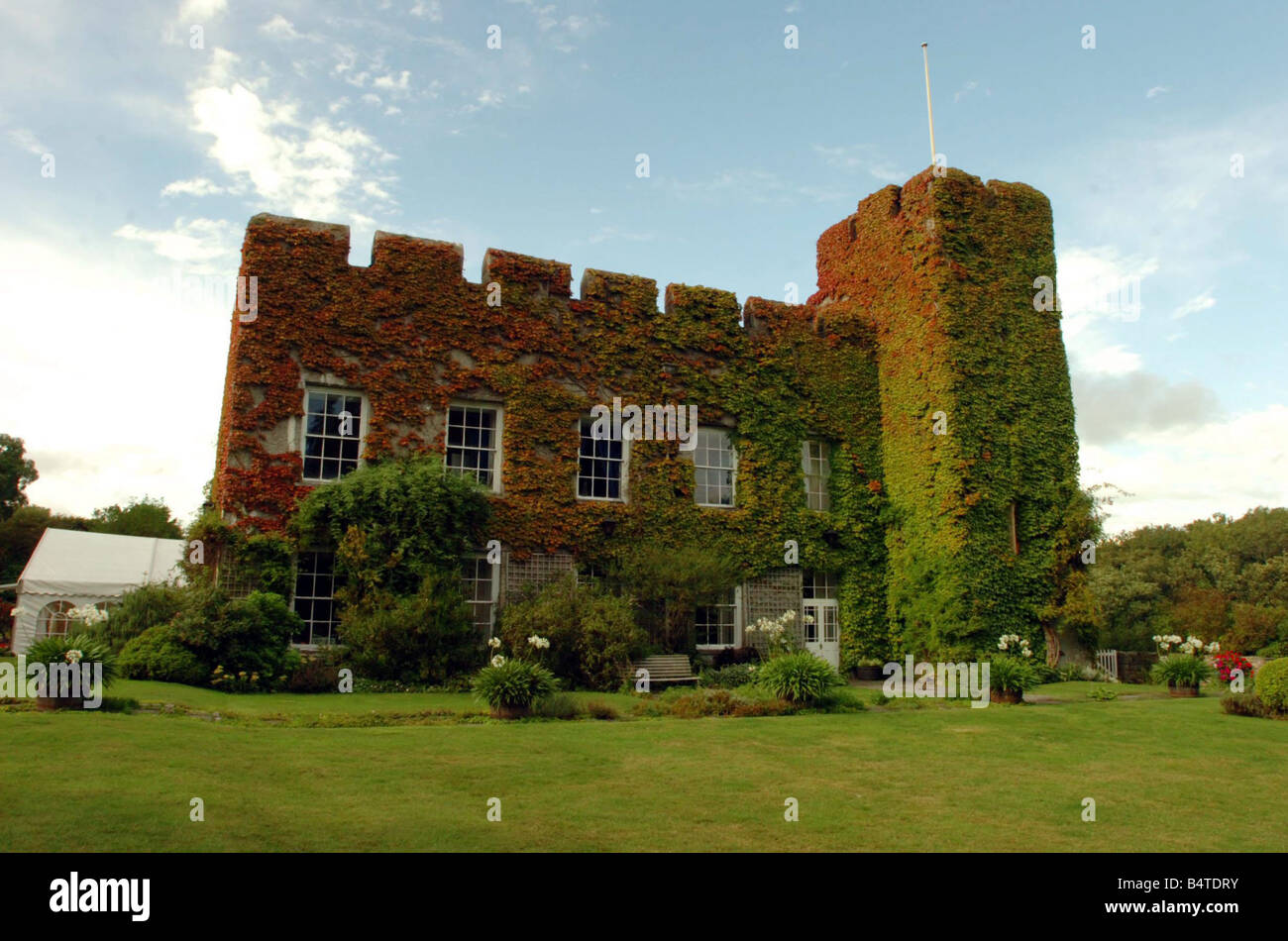 Wales Villages Fonmon Castle home of Sir Brooke Boothby The front of ...