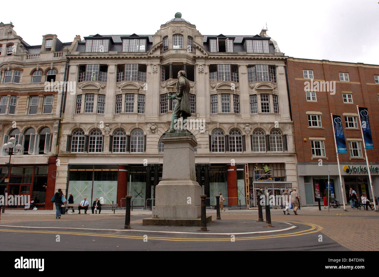 The recently uncovered facade of the old David Morgan s store in ...