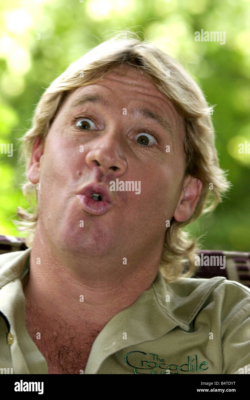 Steve Irwin Crocodile hunter July 2002 Stock Photo - Alamy
