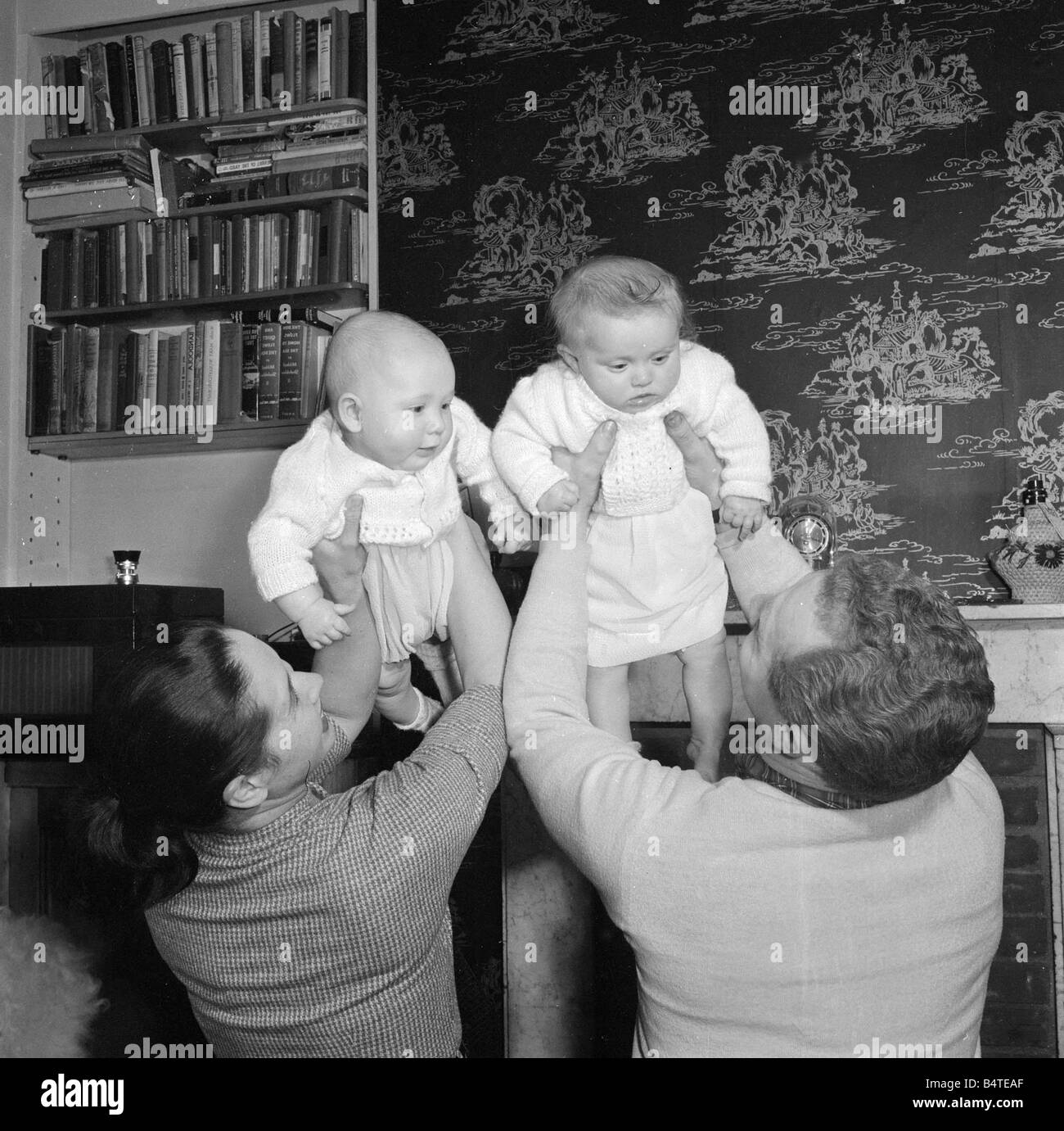David williams and his mother Black and White Stock Photos & Images - Alamy