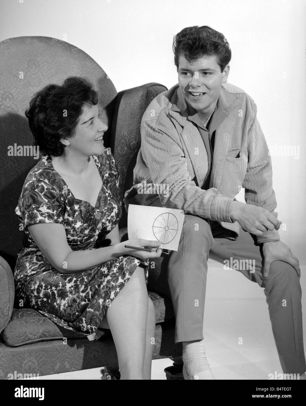 Singer Cliff Richard seen here with Pat Foyer one of Cliff s devoted ...