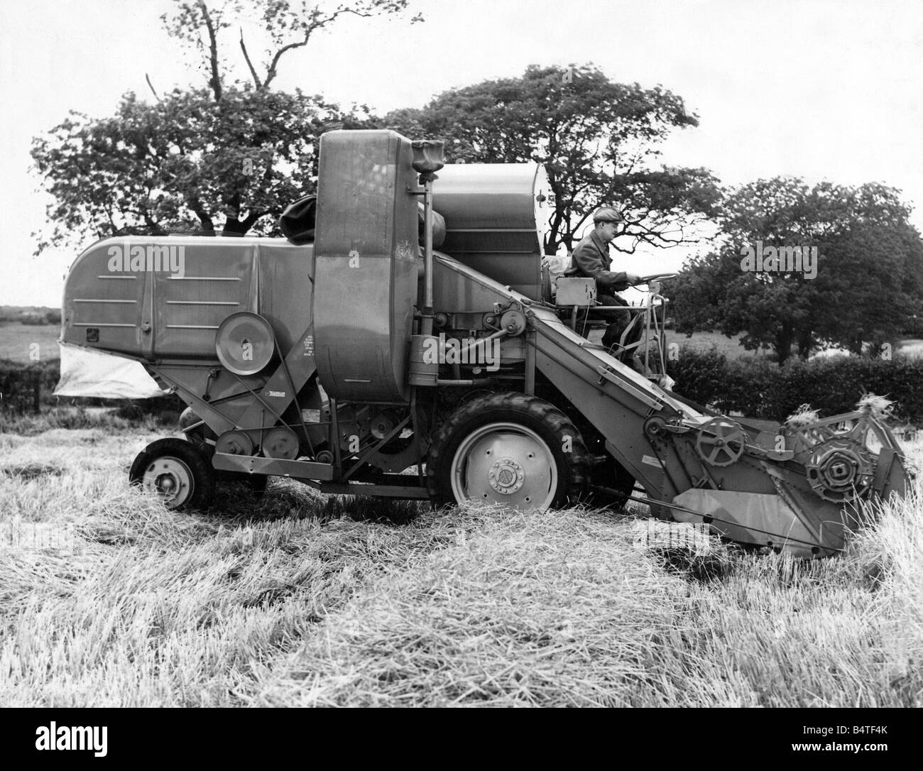 Combine Harvester Black and White Stock Photos & Images - Alamy