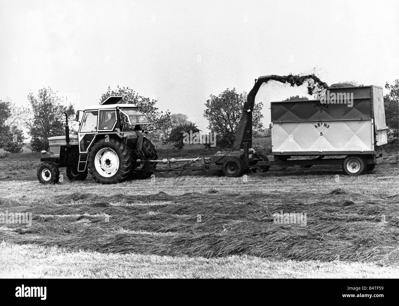 A JF forager havester making easy work of front cut silage on a Border ...