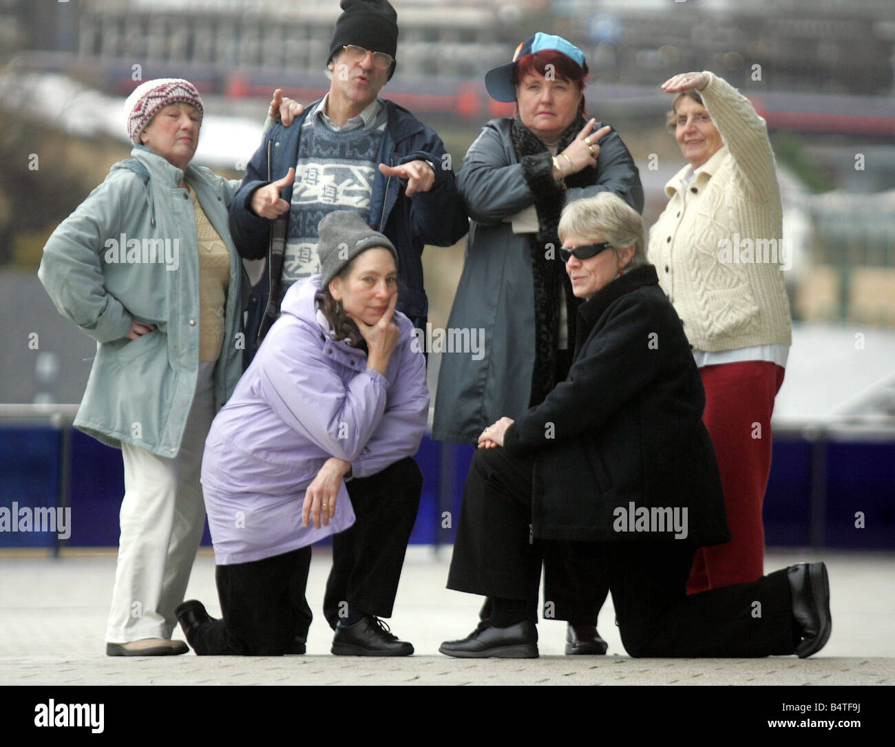 The Silver wRappers a band made up of elderly rappers Stock Photo - Alamy
