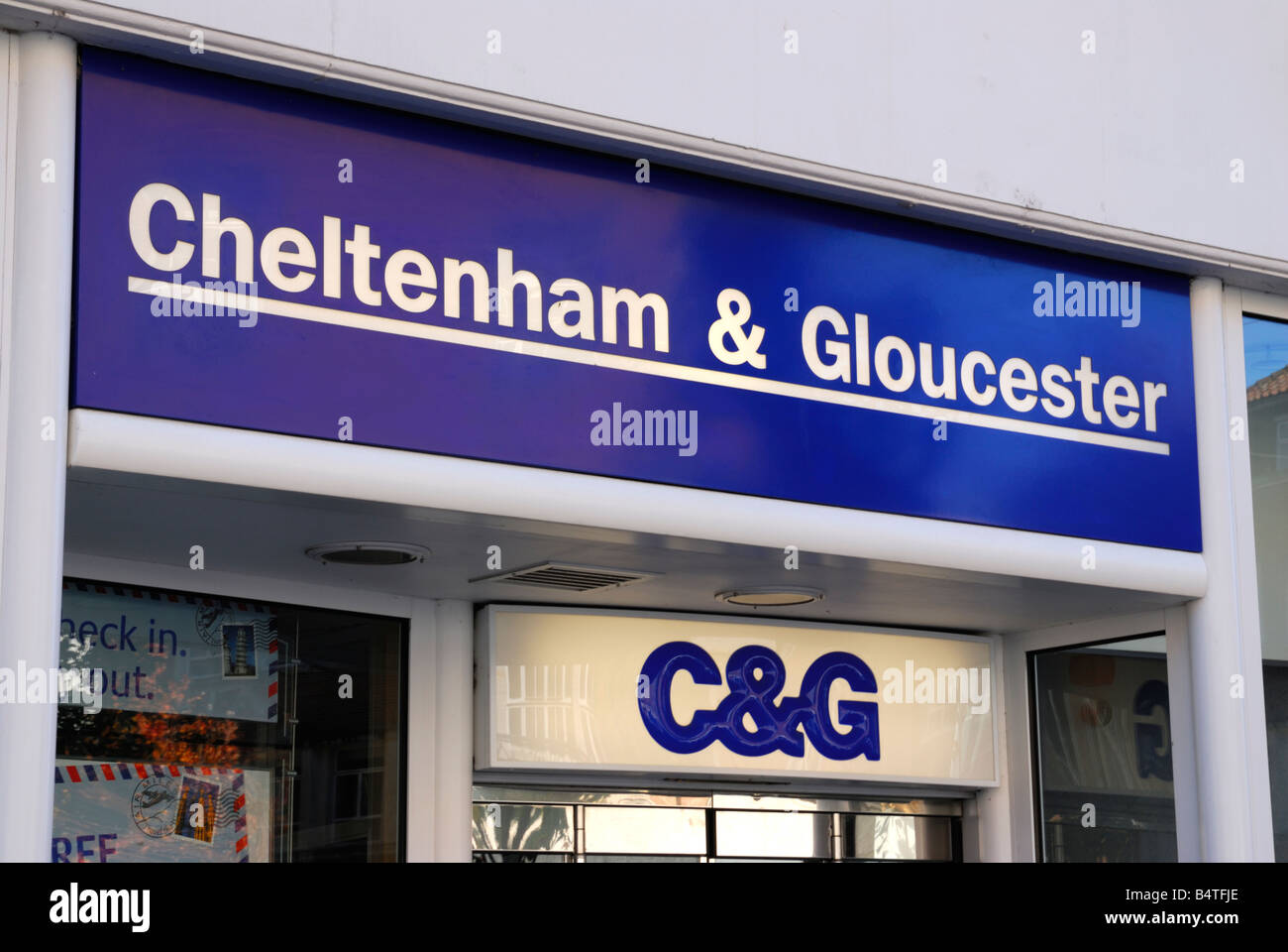 Cheltenham & Gloucester signs Stock Photo - Alamy