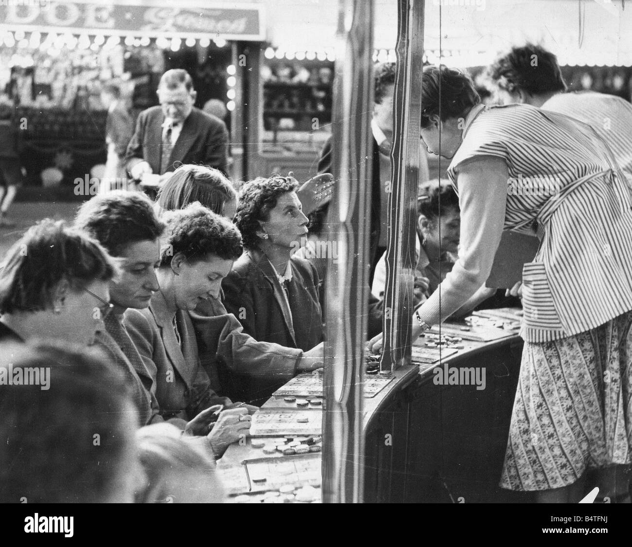 Bingo is a firm favourite among the fairground goers Stock Photo - Alamy