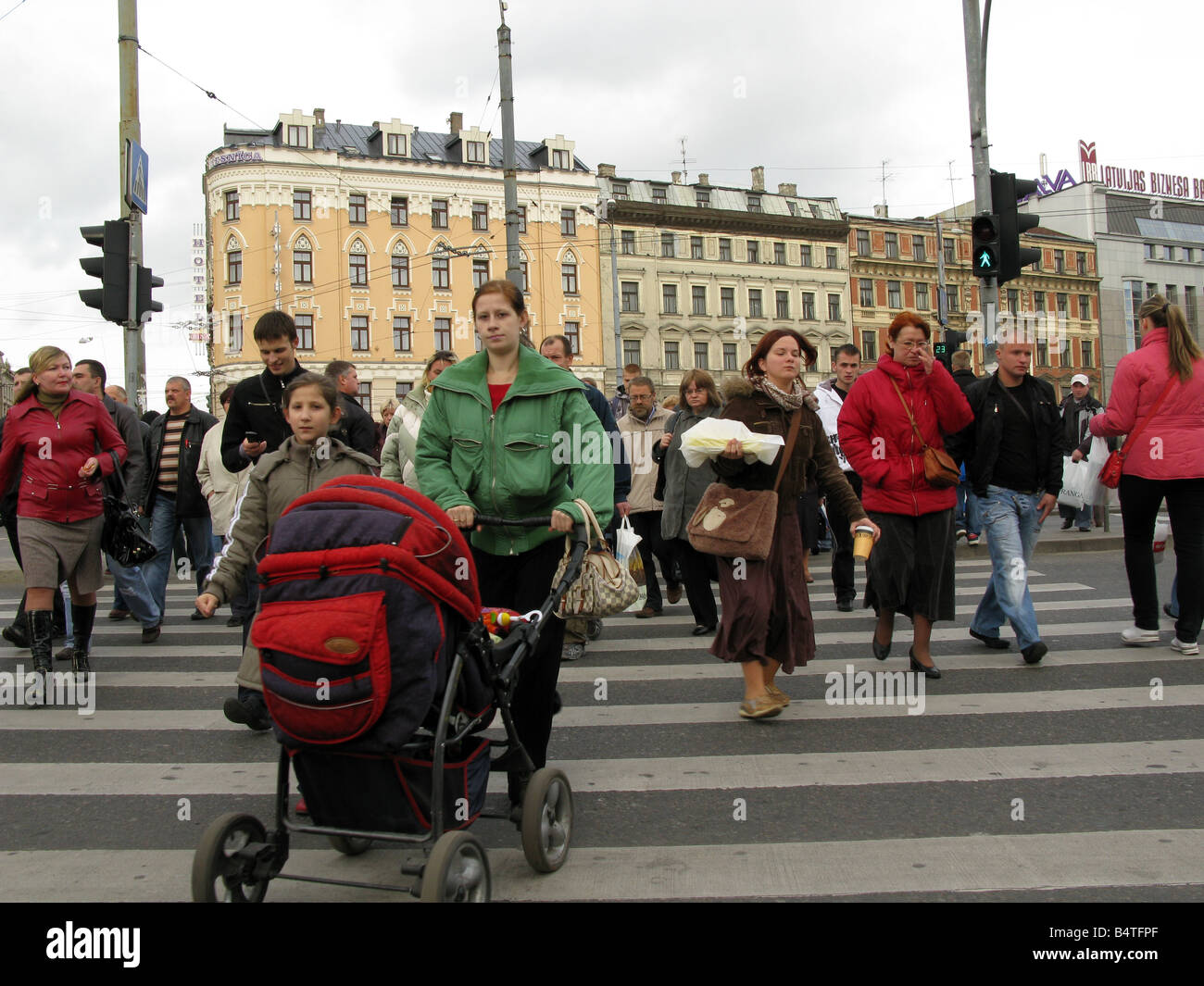 People in Riga, Latvia Stock Photo - Alamy