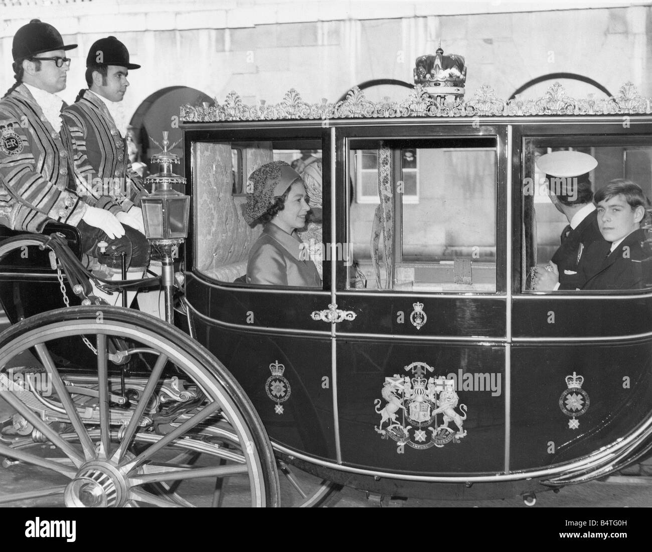The wedding of Princess Anne and Capt Mark Phillips at Westinster Abbey ...