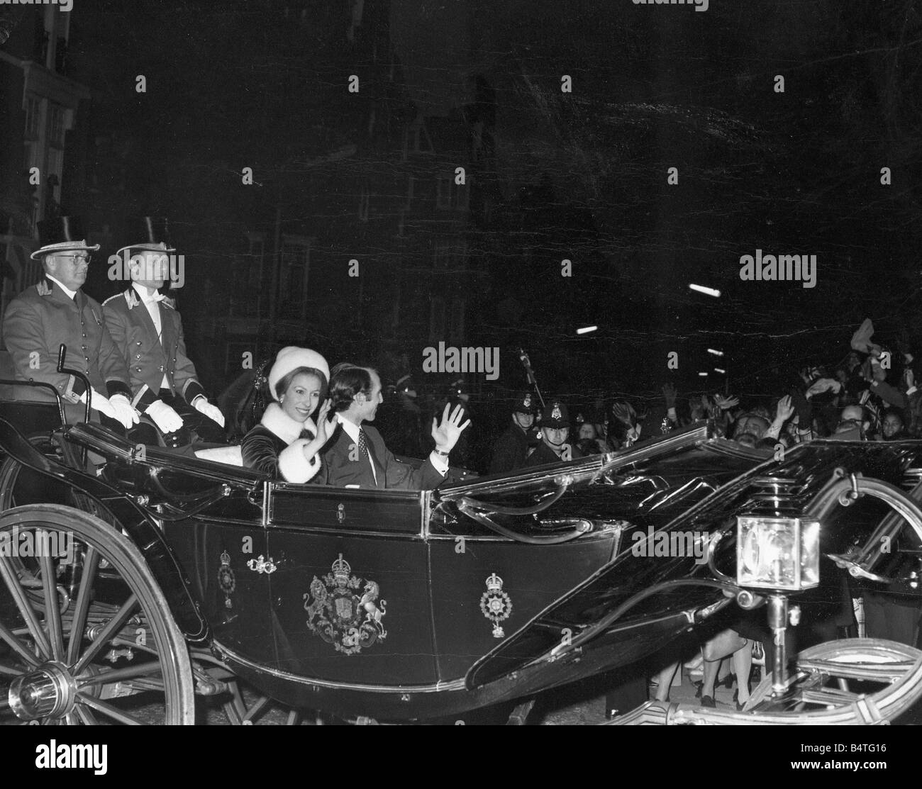 Wedding of Princess Anne and Capt Mark Phillips at Westinster Abbey 14 ...