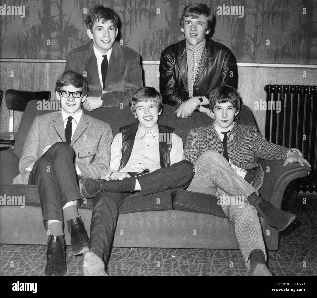 Pop Group Herman and the Hermitts pose for a picture Stock Photo - Alamy