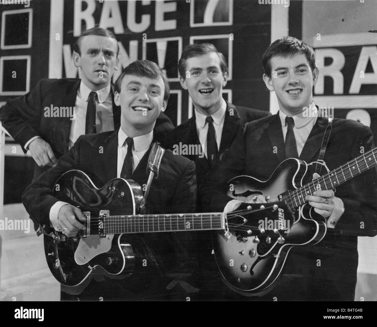 Gerry and the pacemakers 1960s Black and White Stock Photos & Images ...