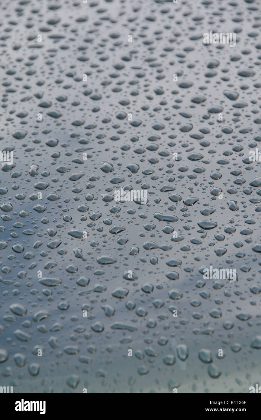 abstract close up detail of rain drops on car body Stock Photo - Alamy