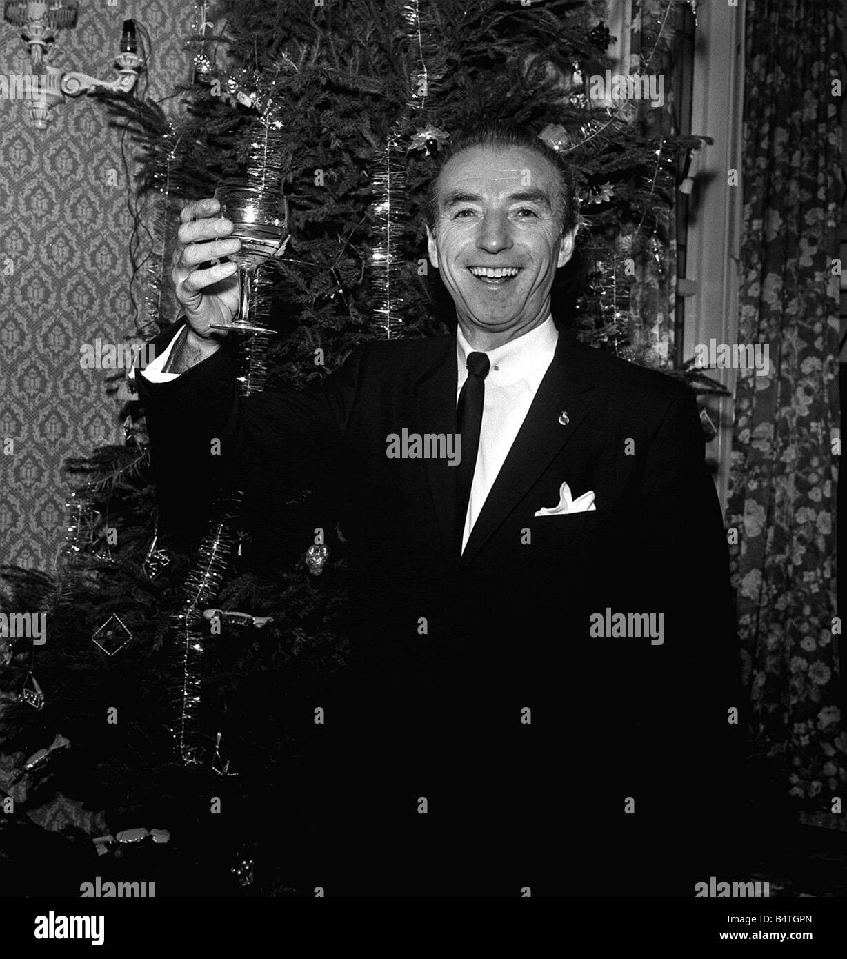 Sir Stanley Matthews with celebrate his new Knighthood in 1965 He is ...