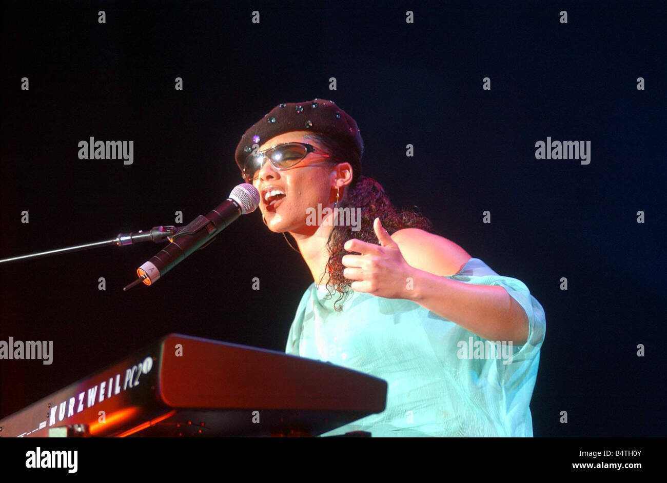Singer Alicia Keys at the CIA Cardiff International Arena 30th Oct 2002 ...