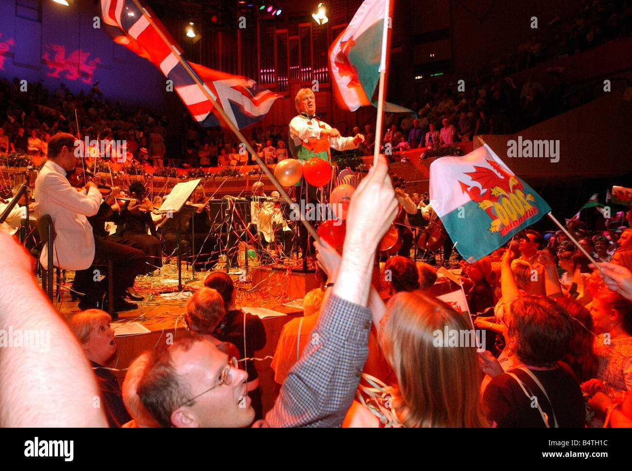Owain Arwel Hughes conducts the Buy as you view Cory Band during last ...