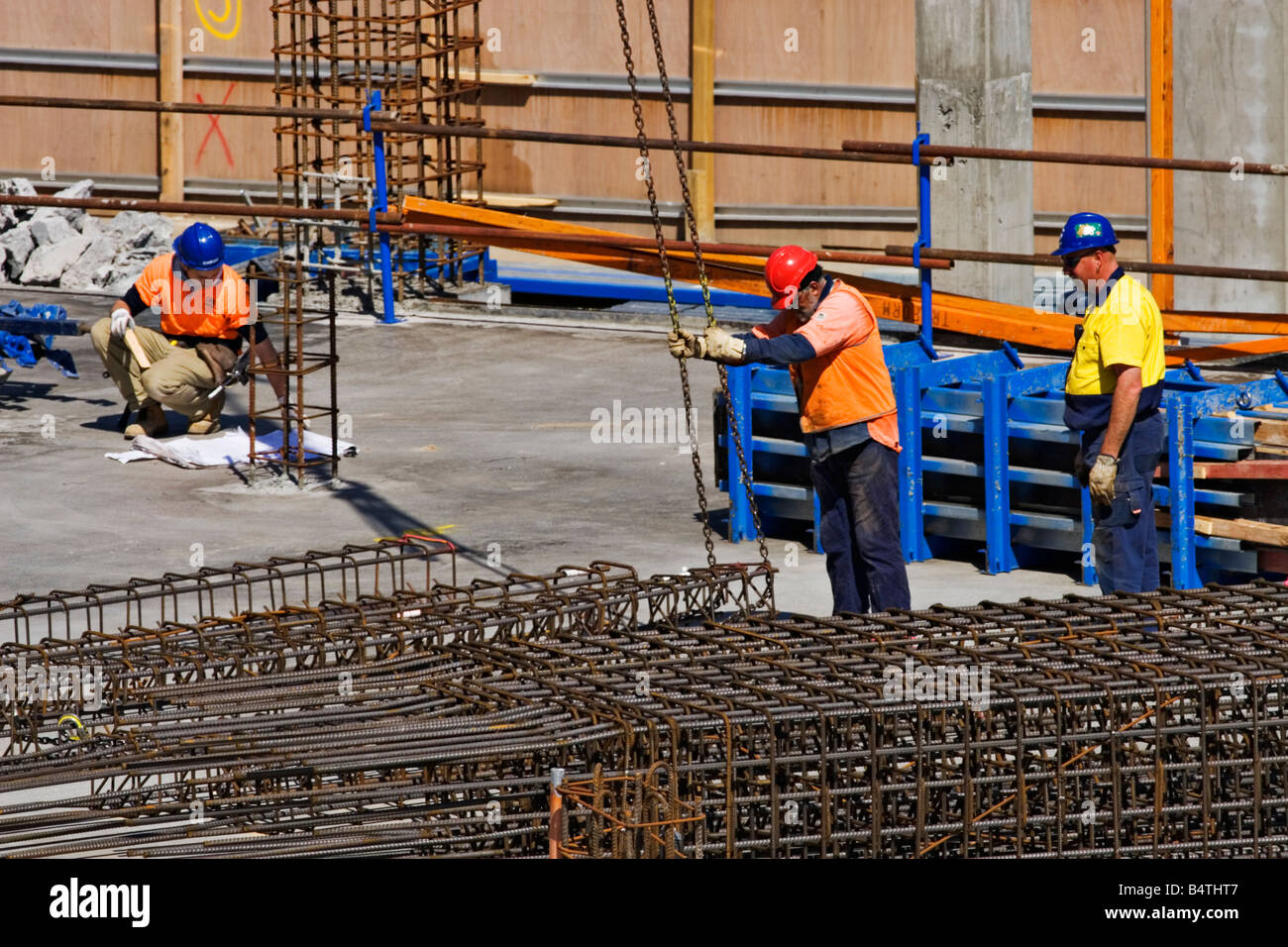 Construction / Construction Workers at work on a Building Site ...