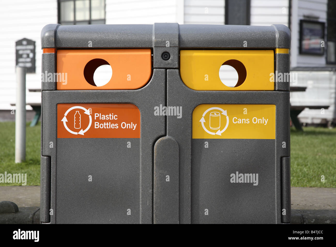 Recycling Bin Cardiff Wales UK Stock Photo - Alamy